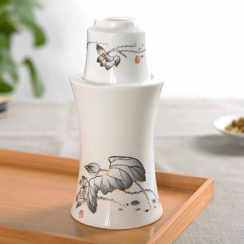 Керамический винный набор с подогревателем вина, винным горшком, винной чашей, подогревателем вина, спиртным стаканом, разделителем вина, подогревателем вина, винной чашей