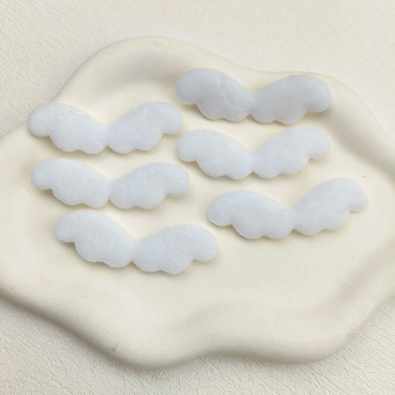 40 шт. 6x2 см, односторонние фетровые крылья ангела, мягкие аппликации для детей, шляпа, шитье, повязка на голову «сделай сам», заколка для волос, аксессуары, нашивки