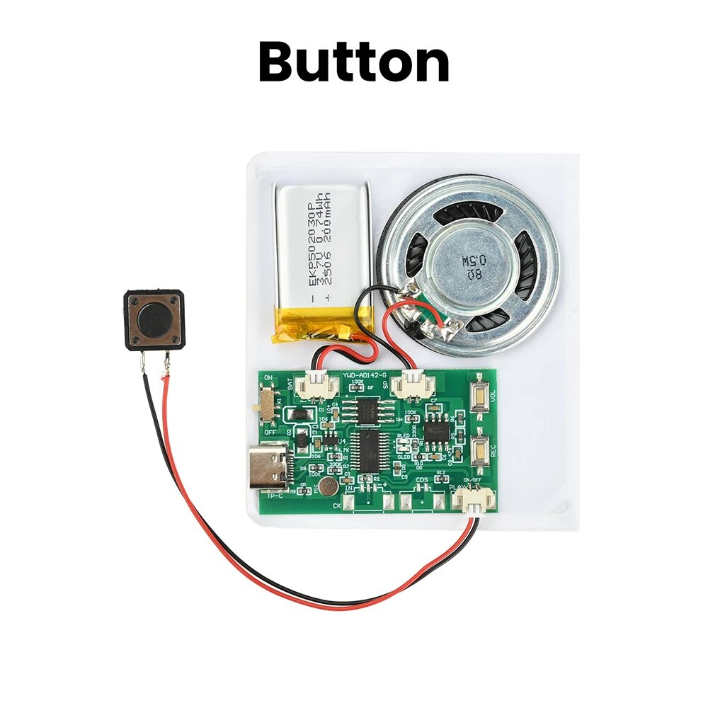 Аудиомодуль diymore с кнопкой, Type-C, Color: button