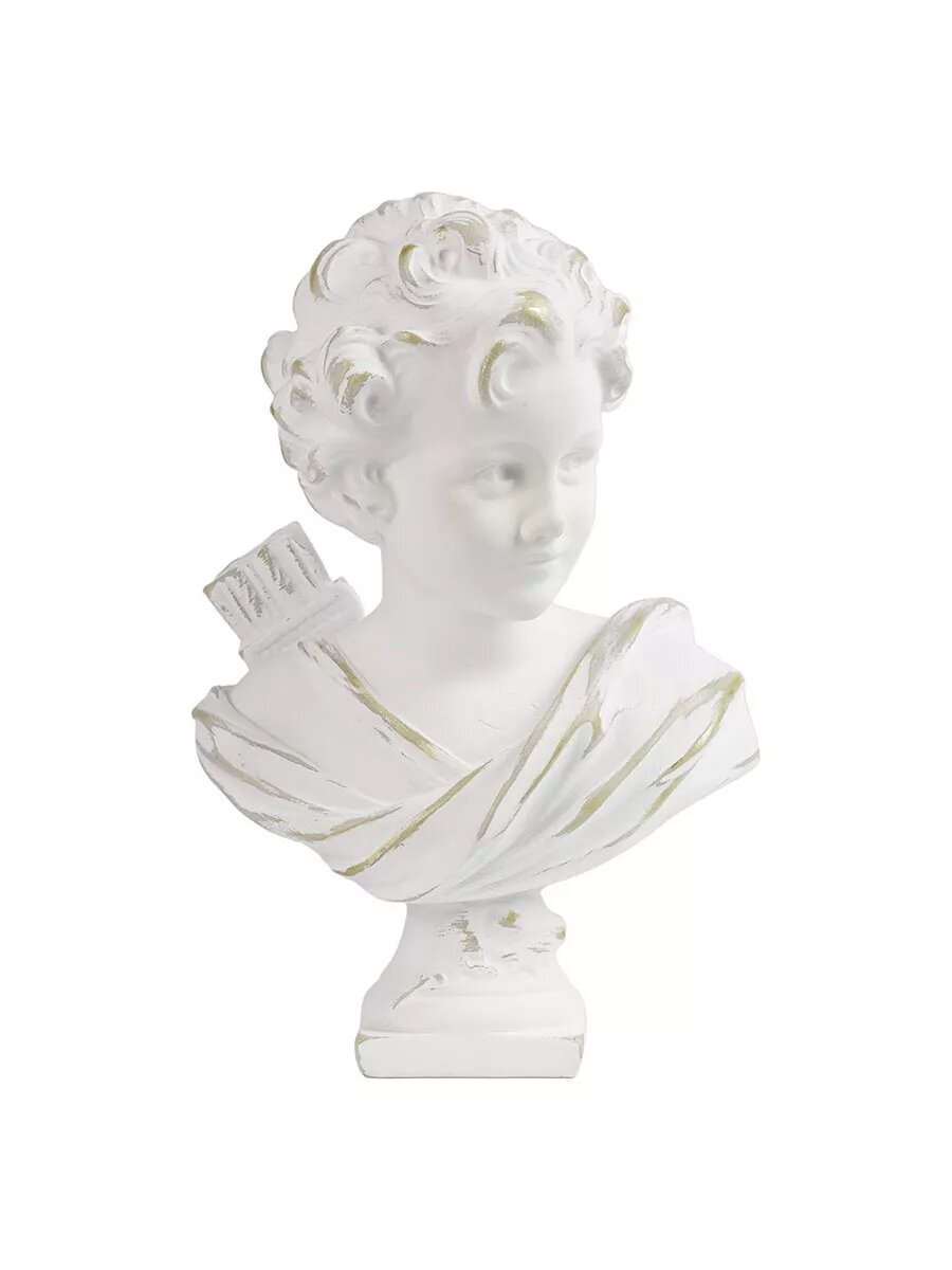Фигурка декоративная Glasar Бюст купидона 16x13x24 см, полисмолы