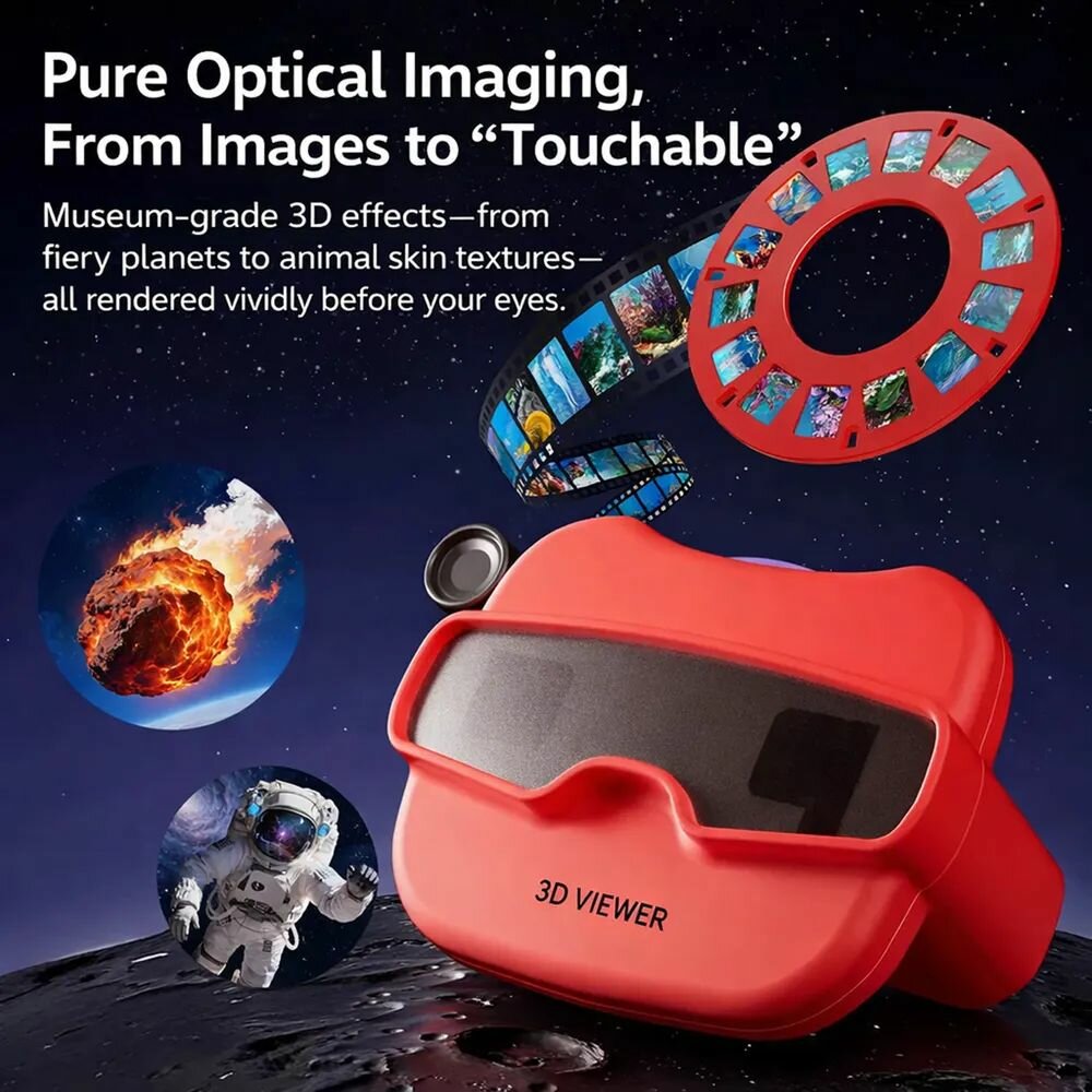 Детский 3D проектор для просмотра слайдов, портативная игрушка для научных наблюдений