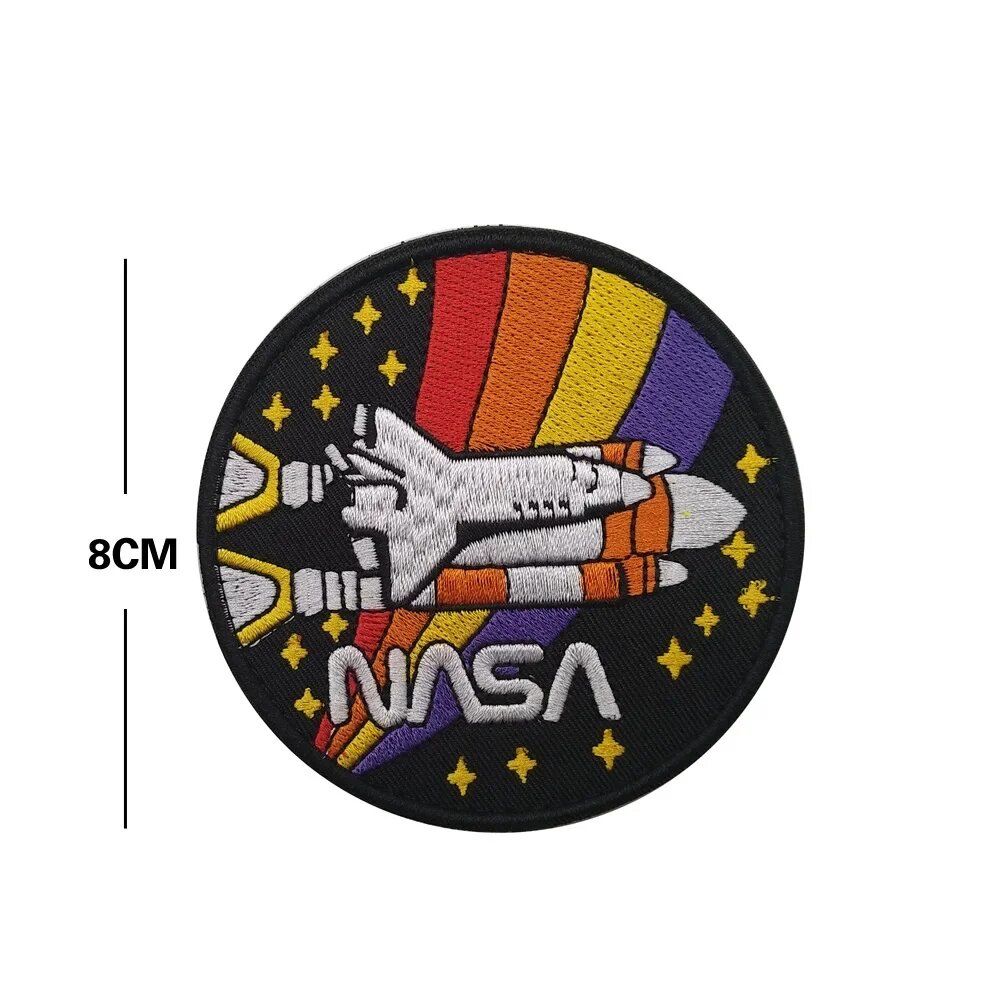 Нашивка NASA с космическим шаттлом, 8см, V00966-5
