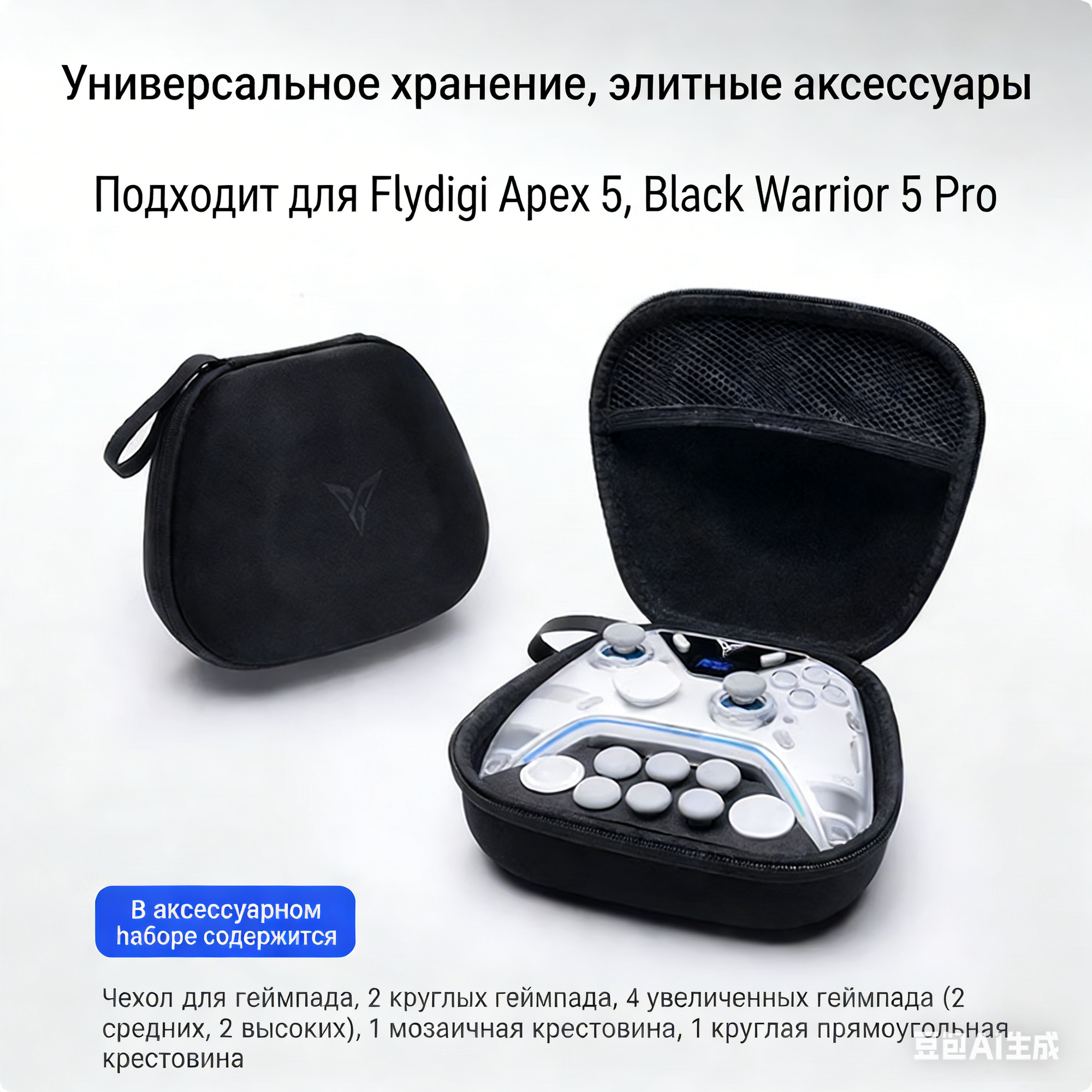 Flydigi APEX5+Комплект элитных аксессуаров - беспроводной геймпад для ПК, Телефона, Nintendo, Steam Deck