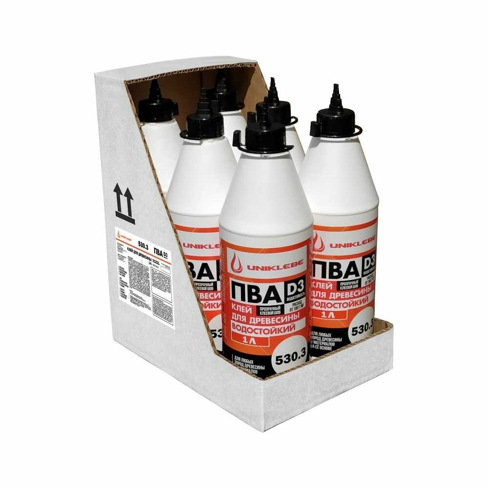 Профессиональный водостойкий клей UNIKLEBE 530.3 ПВА D3