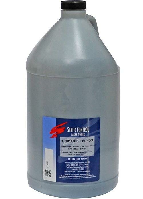 Тонер Static Control TRHM102-1KG-OS черный флакон 1000гр. для HP LJ M104/M132