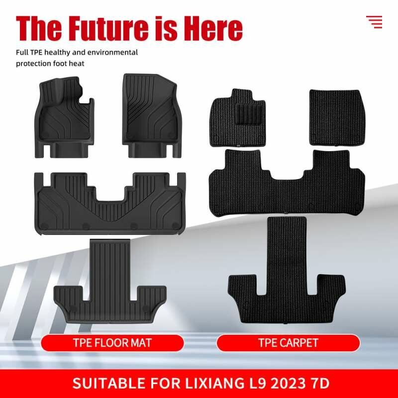 Коврики в салон 3D TPEMIPI MATS + Сoil Сarpet Lixiang L9 7D 2023-2027