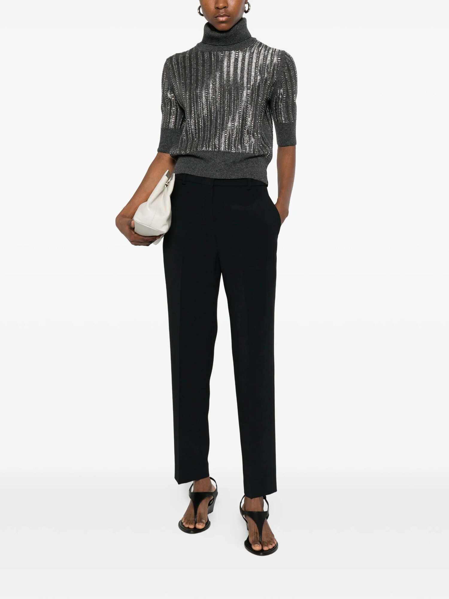 Брюки Ermanno Scervino Pressed-crease tailored trousers, размер 38 — фото 1