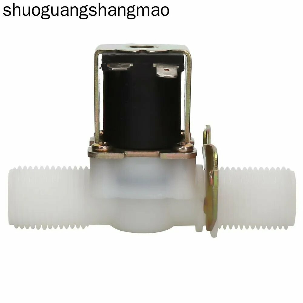 Соленоидный клапан нормально закрытый DC12V G1/2, пластиковый, электрический, для питьевых фонтанчиков