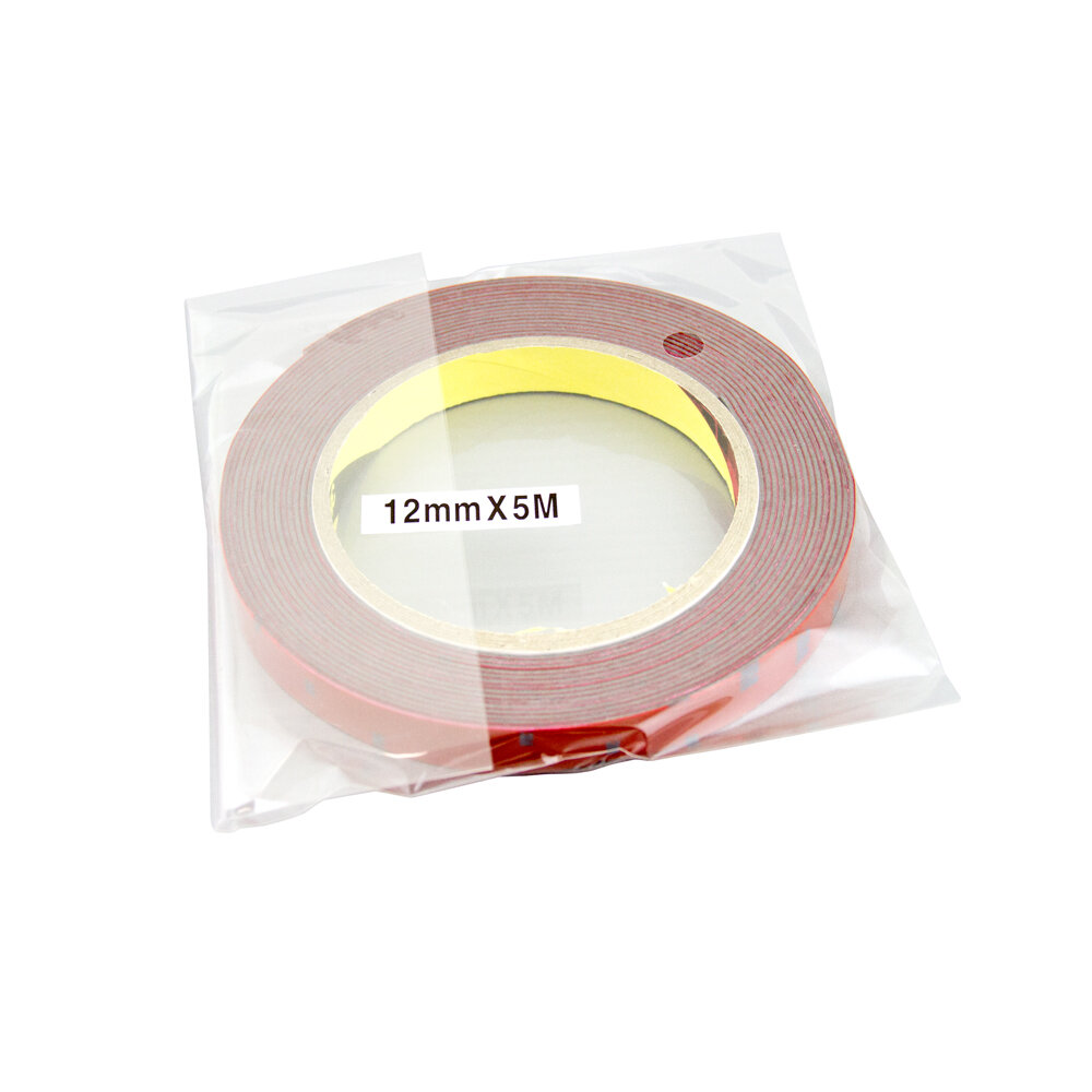 Двусторонний скотч MTF Light "3M Tape", акриловый, серый, 12 мм x 5 м