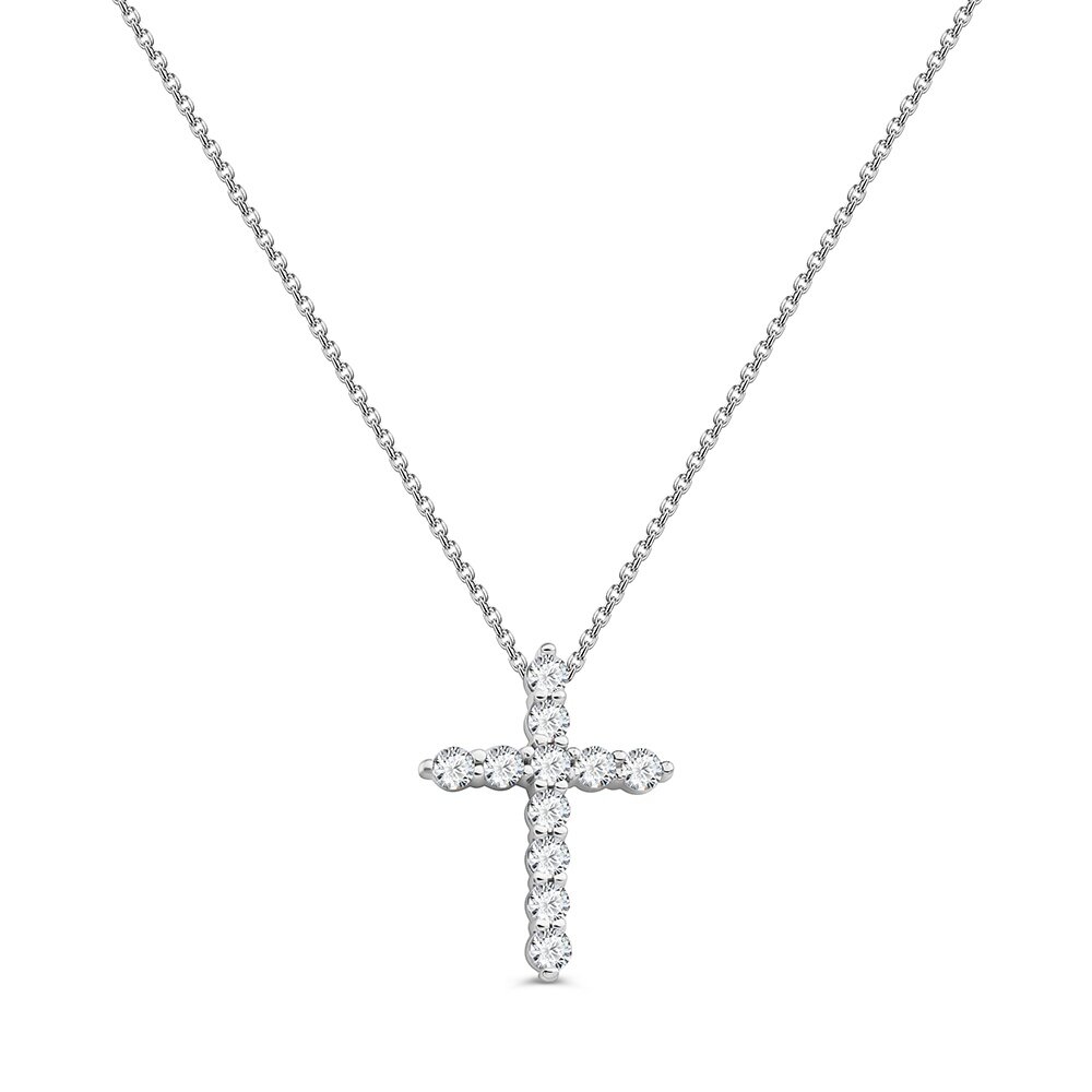 Колье, серебро, 925 проба, родирование, фианит