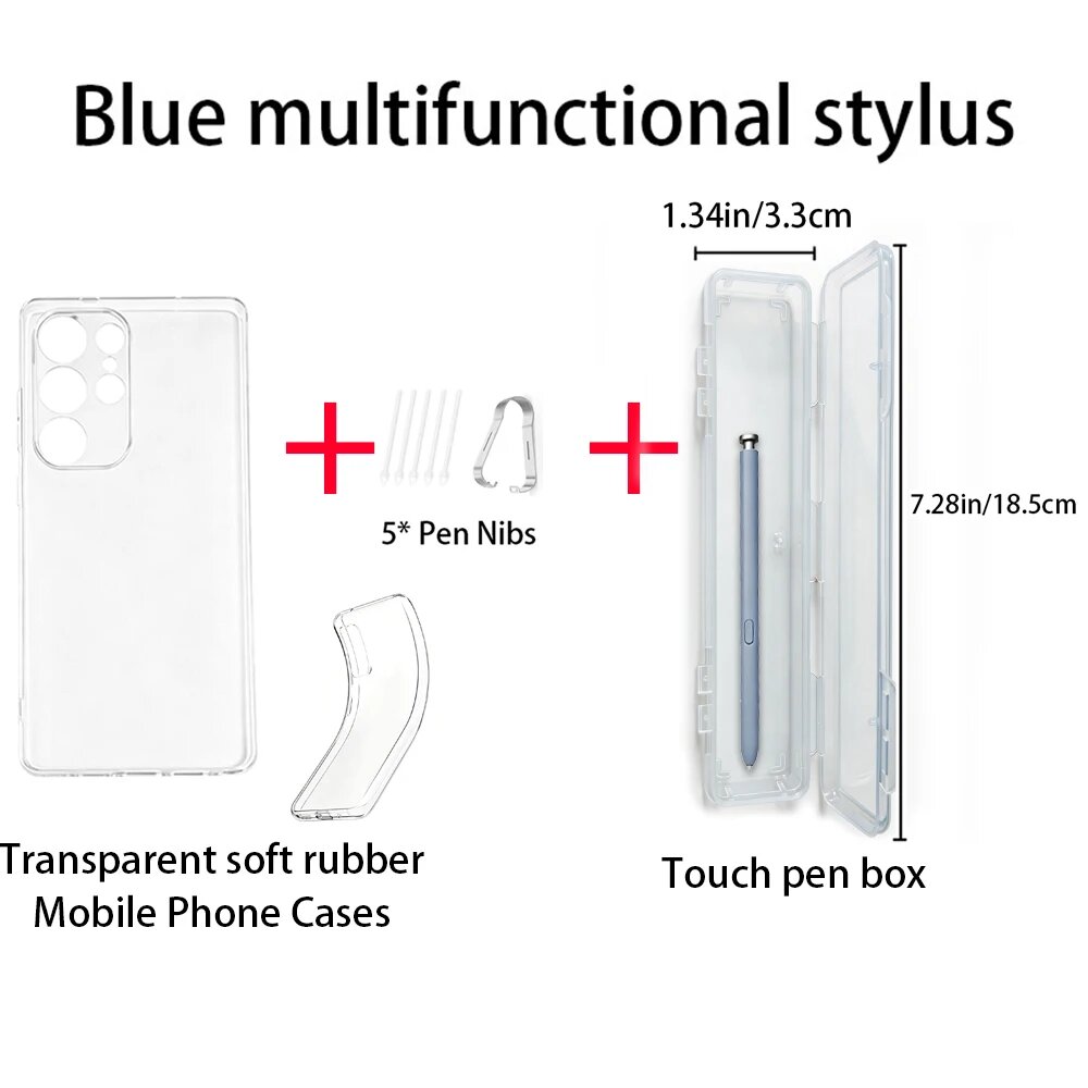 Стилус Blue для Samsung Galaxy S25 Ultra + 5 наконечников