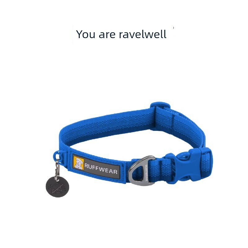 Ruffwear Инк-пул синий ошейник для собак размер L - регулируемая окружность шеи 51-66 см, подходит для крупных собак