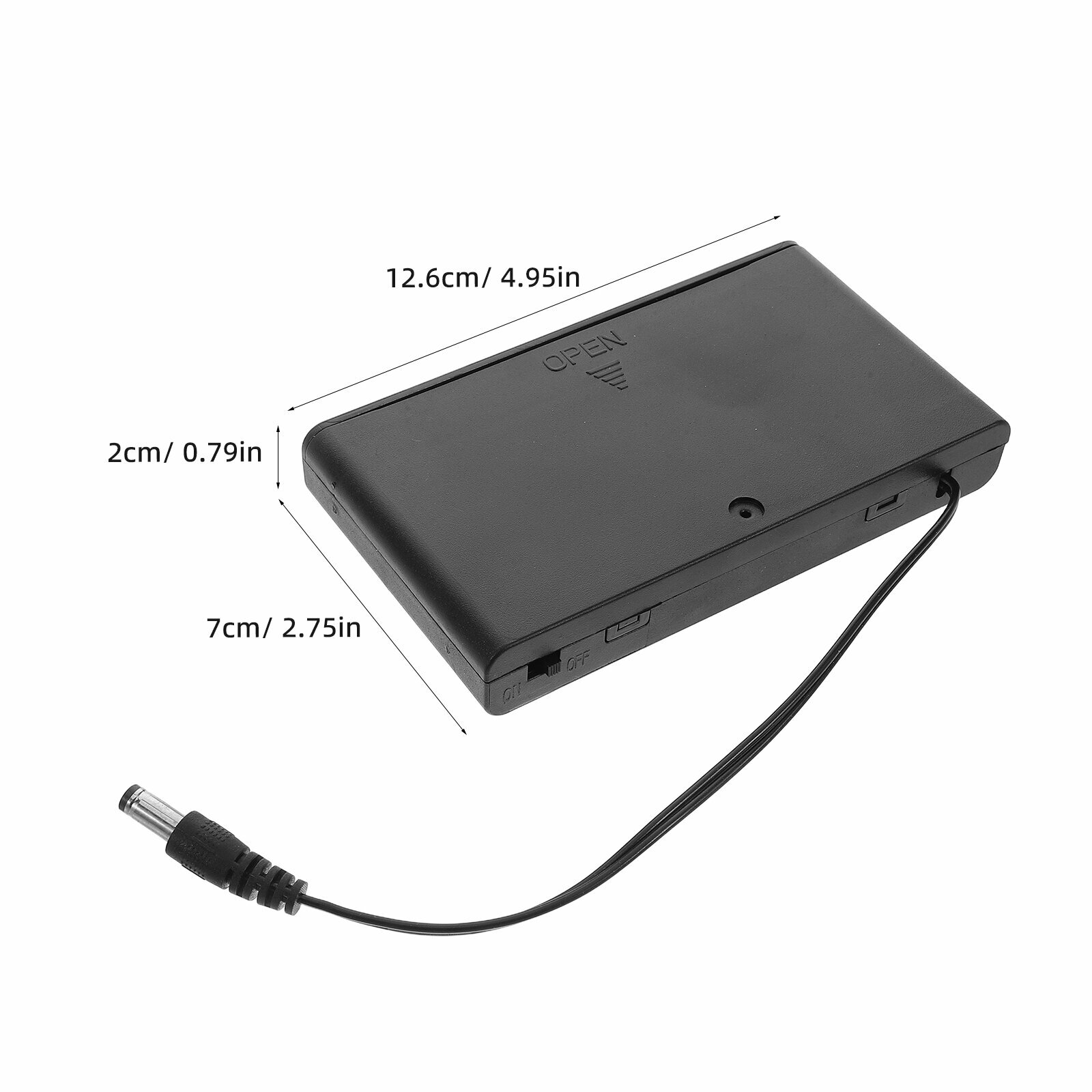Держатель Батареек Aa С Переключателем И Корпусом 12v Dc Коннектор Мужской 5 5x2 1мм 12 60X7 00X2 00Cm