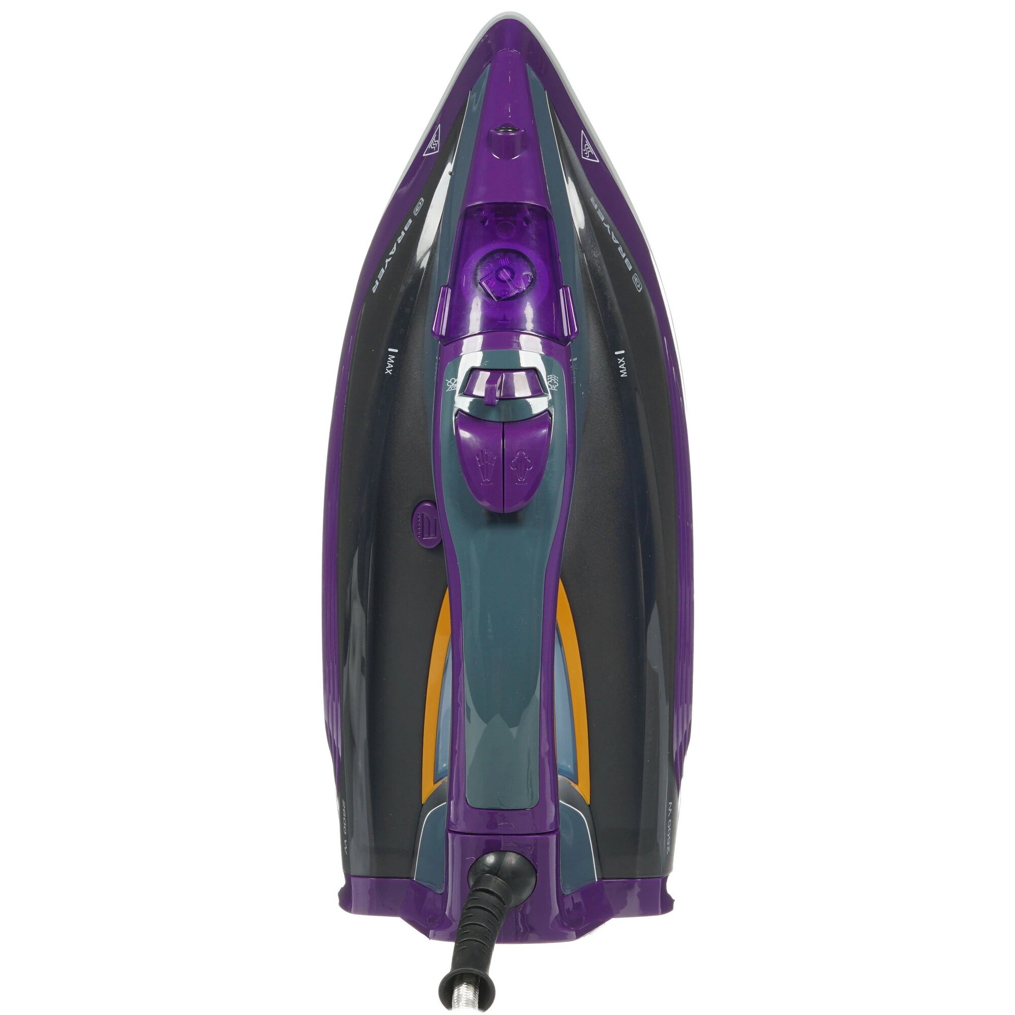 Утюг BRAYER BR4001, мощность 2600 Вт, керамика, 360мл, фиолетовый. — фото 1