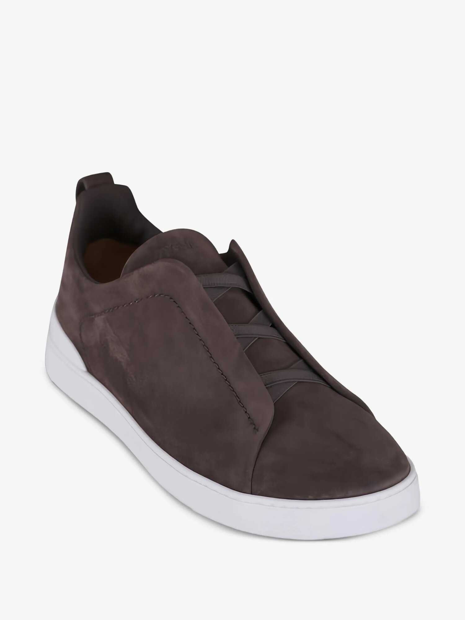Кроссовки Ermenegildo Zegna Triple Stitch, размер 41.5, коричневый/серый/оранжевый — фото 1