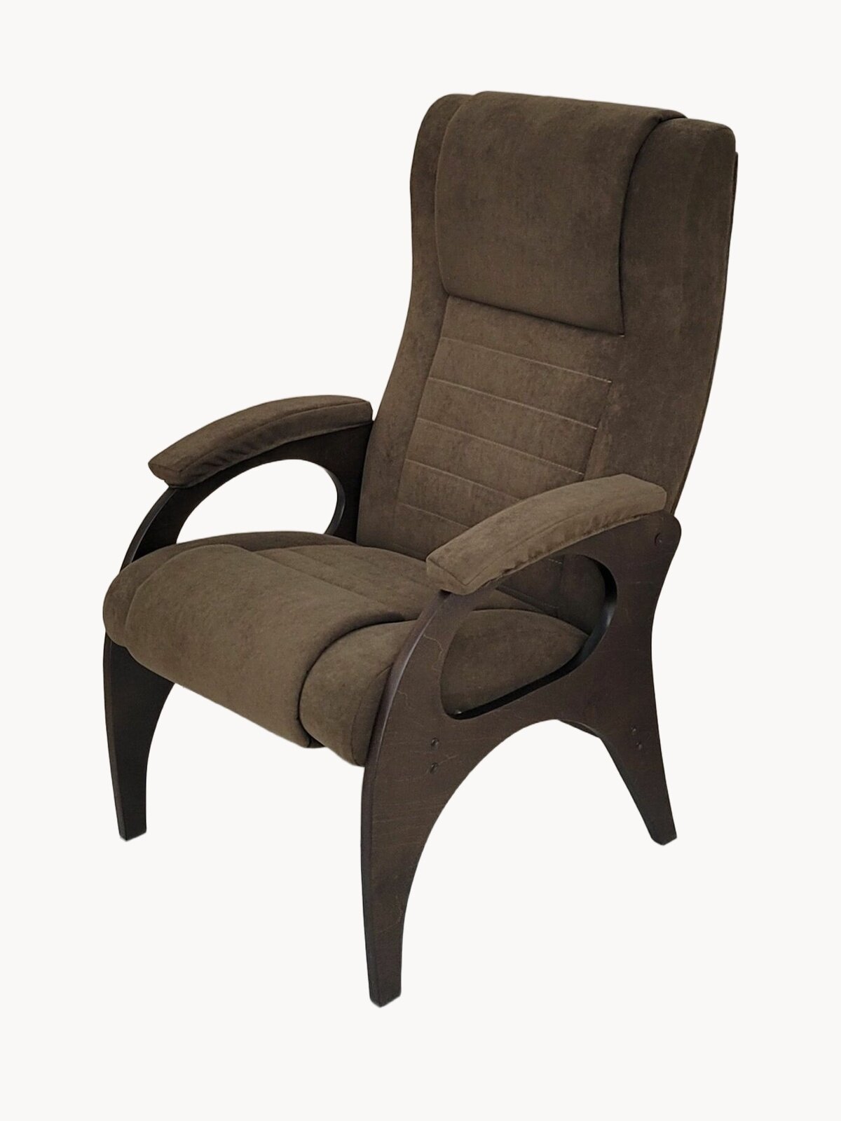 Кресло для отдыха Wood Space "Уют" в дизайнерском крое, 3 положения спинки, скандинавский стиль