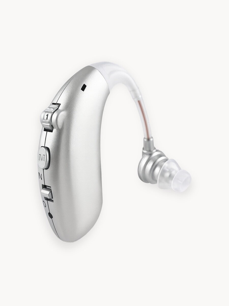 Усилитель слуха на аккумуляторе с функцией Bluetooth, заушный цифровой слуховой аппарат для пожилых с зарядкой type-c