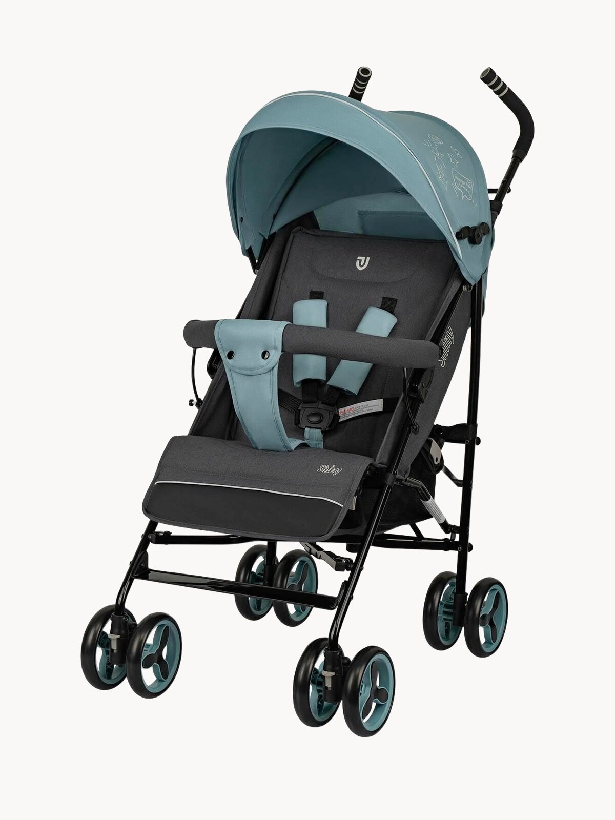 Коляска трость детская прогулочная Jovola Shiny, легкая, для путешествий, голубой