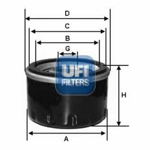 Фильтр масляный Ufi 2357500