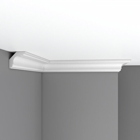 Плинтус Потолочный Гладкий Decomaster DP-110 В58хШ58хД2400 мм / Коска.