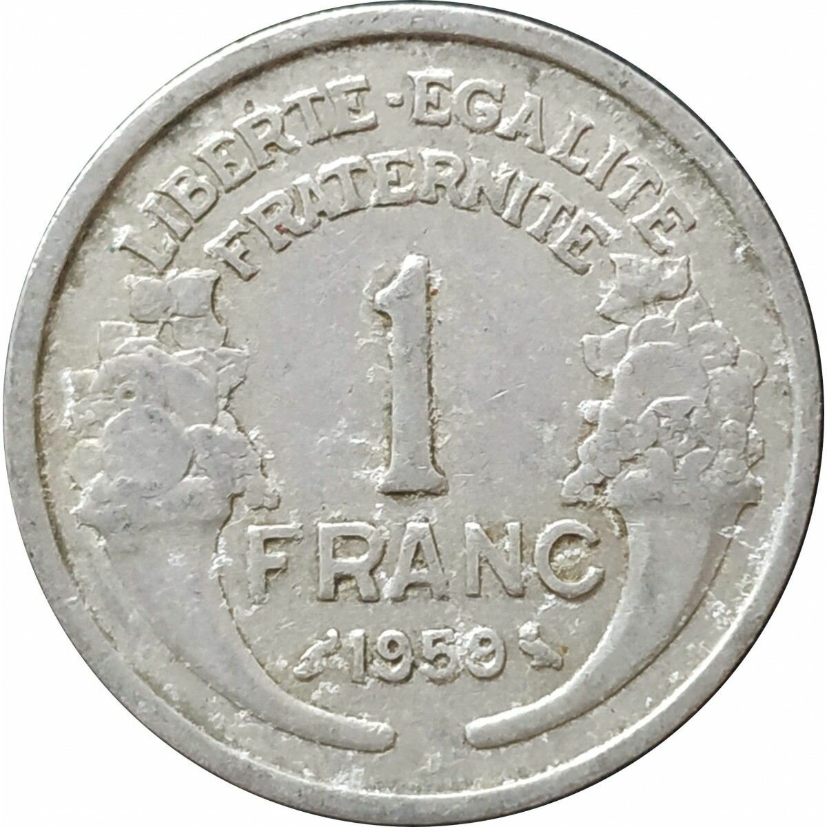 1 франк 1950 Франция без знака монетного двора из оборота