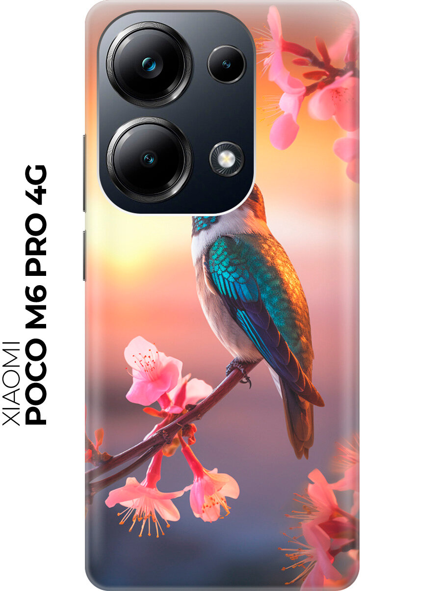 Силиконовый чехол на Xiaomi Redmi Note 13 Pro 4G / Poco M6 Pro 4G / Сяоми Редми Ноут 13 Про 4г / Поко М6 Про 4г с рисунком "Котик на пледе"