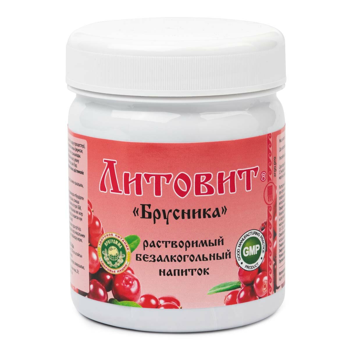 Литовит-Напиток Новь "Брусника", растворимый, порошок, с экстрактом брусники, 140г