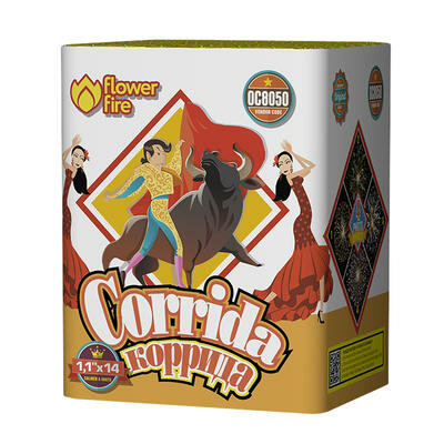 Батарея салютов Fire flower Коррида 14 зарядов