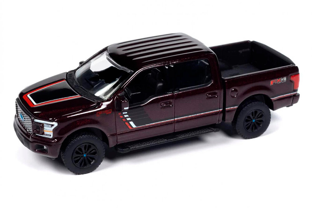Модель коллекционная AUTO WORLD Ford F-150 lariat FX4 pickup truck 2020 magma red (длина модели 6-10 см)