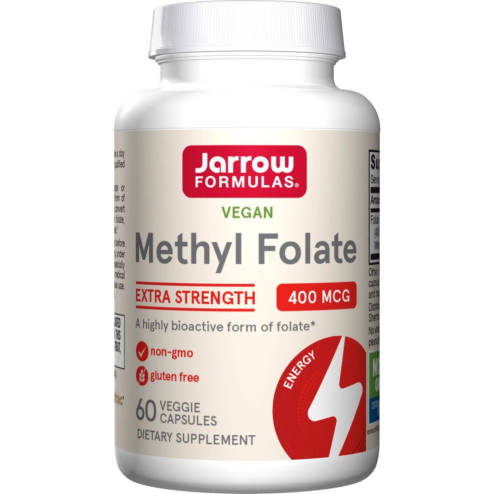 Витаминный комплекс Jarrow Formulas "Methyl Folate", веганские капсулы, 400мкг, 60шт