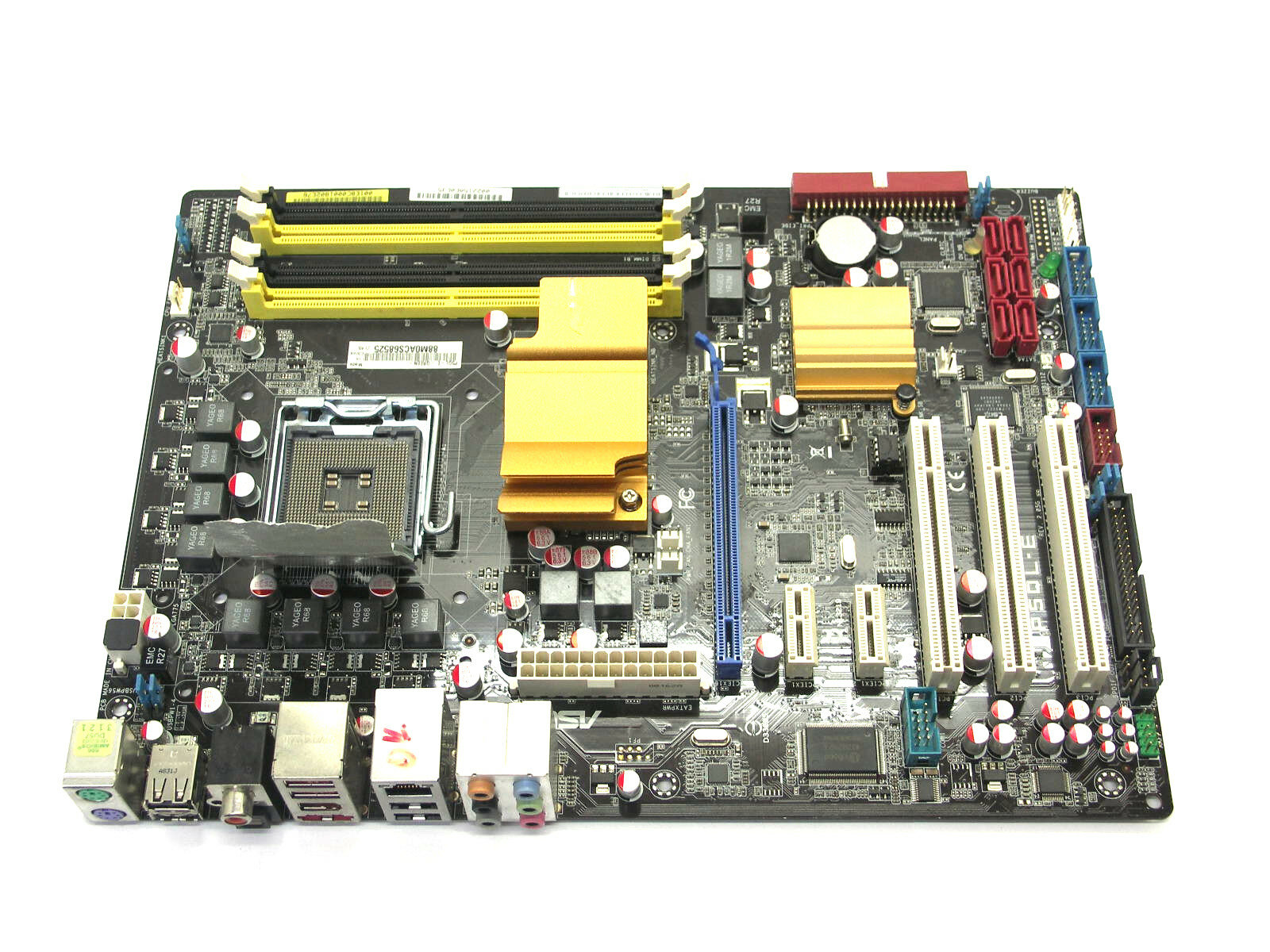 Материнская плата S-775 ASUS P5QL-E, P43/4xDDR2/SATA/Sb/Lan/ATX, без планки