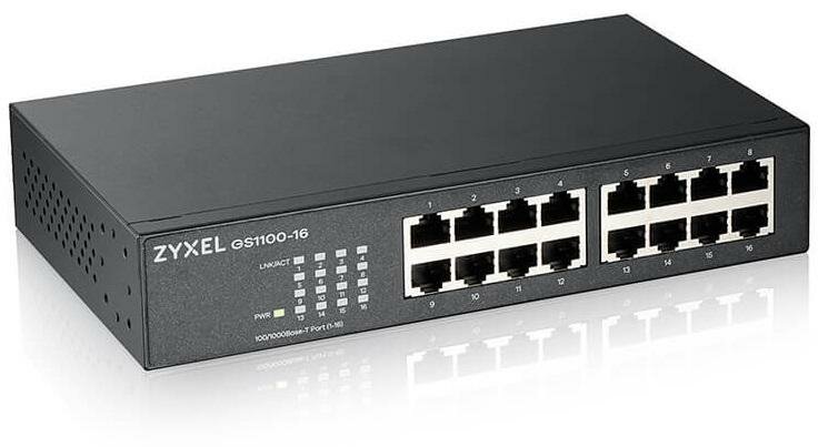 Коммутатор неуправляемый Zyxel Networks GS1100-16-EU0103F