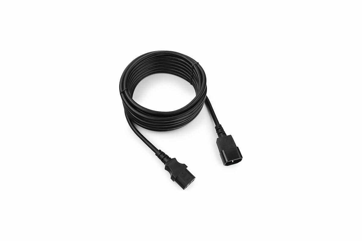 Cablexpert кабель питания C13-C14 5 м 3x1 кв. мм черный PC-189-1-5M для ПК и монитора