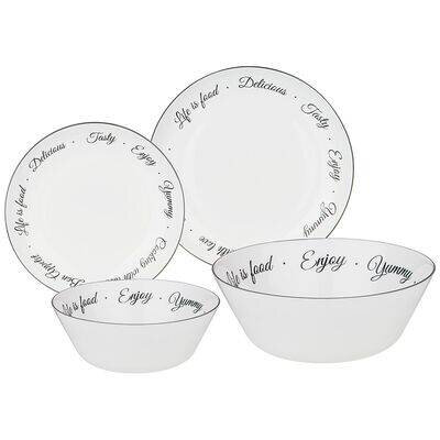 Столовый набор Agness "bon appetit" 19пр: 24см/21,5см/15см/19см (598-071)
