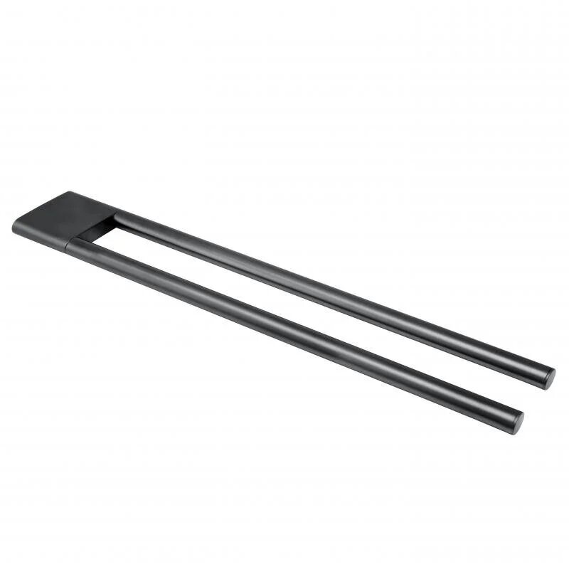 Keuco 11518130000 Edition 400 Полотенцедержатель двойной, неповоротный, хром черный шлифованный