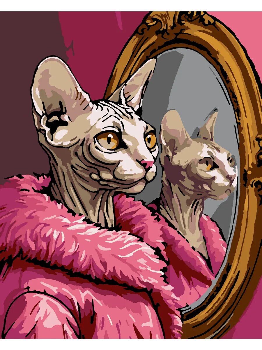 Картина по номерам Сфинкс 40х50 см