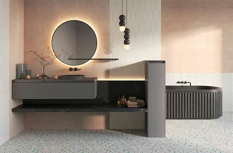 Керамогранит Cifre Alure Oval Ivory 30х75 см бежевый матовая