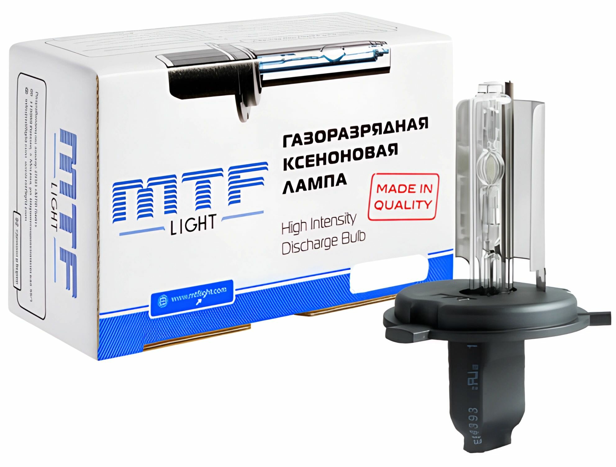 Ксеноновая лампа H4 5000К , MTF LIGHT (Южная Корея ) , автомобильная