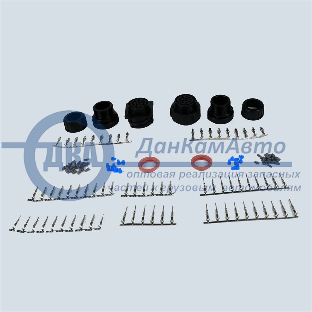 Разъем проводов кабины КАМАЗ СЦБ-35 (35-ти гнездовой) вилка+розетка Е3,4 (в сборе с контактами)