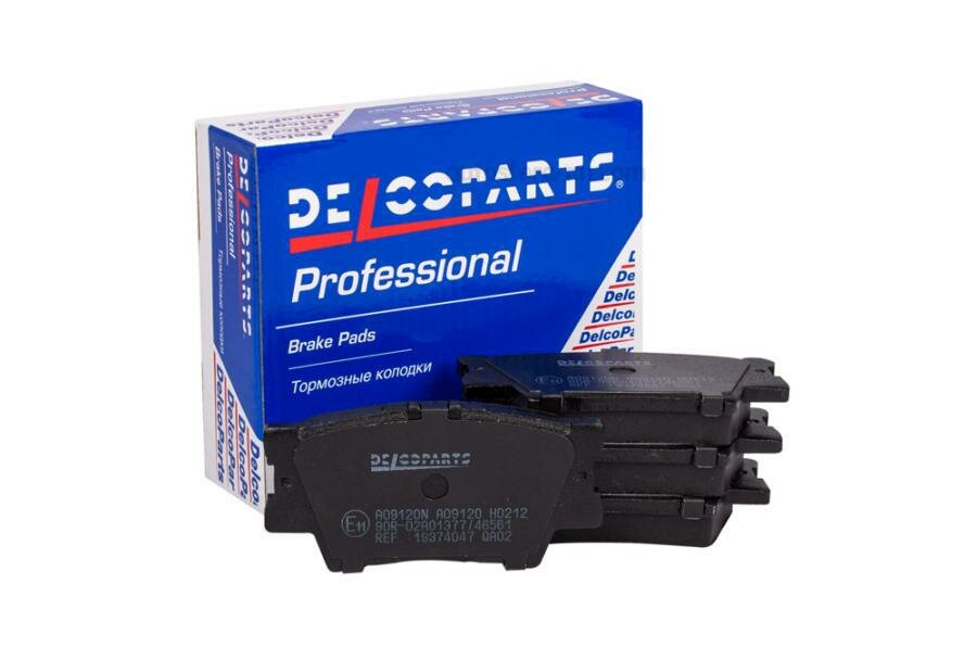 DELCOPARTS 19374047 Колодки тормозные задние дисковые