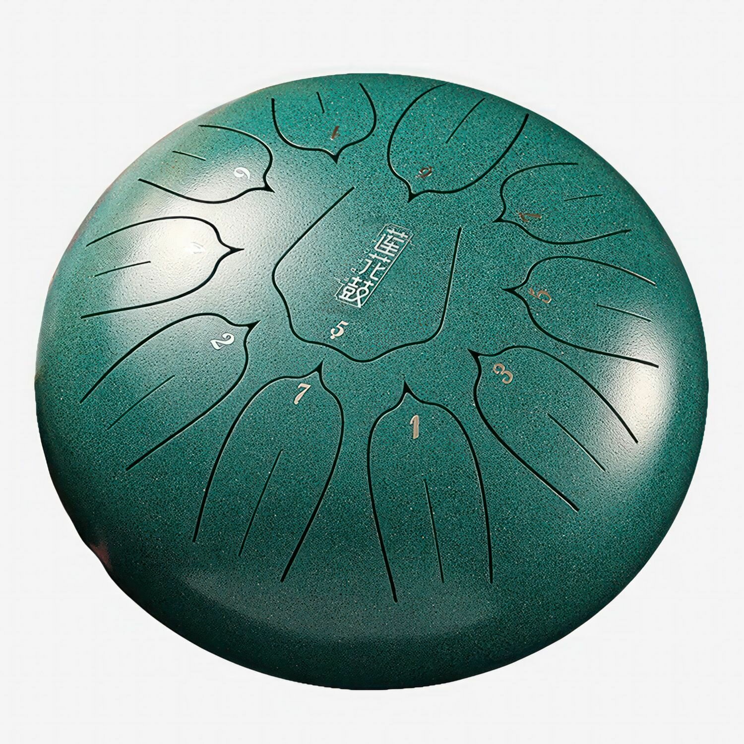 Глюкофон "Malachite", бирюзовый, диаметр 30 см, с палочками и напальчниками