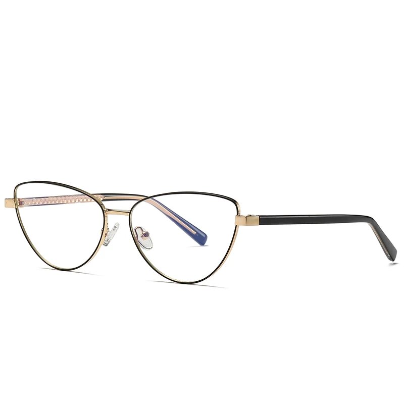 Женские очки Gmei Optical C2 Black Golden, синие, блокирующие синий свет