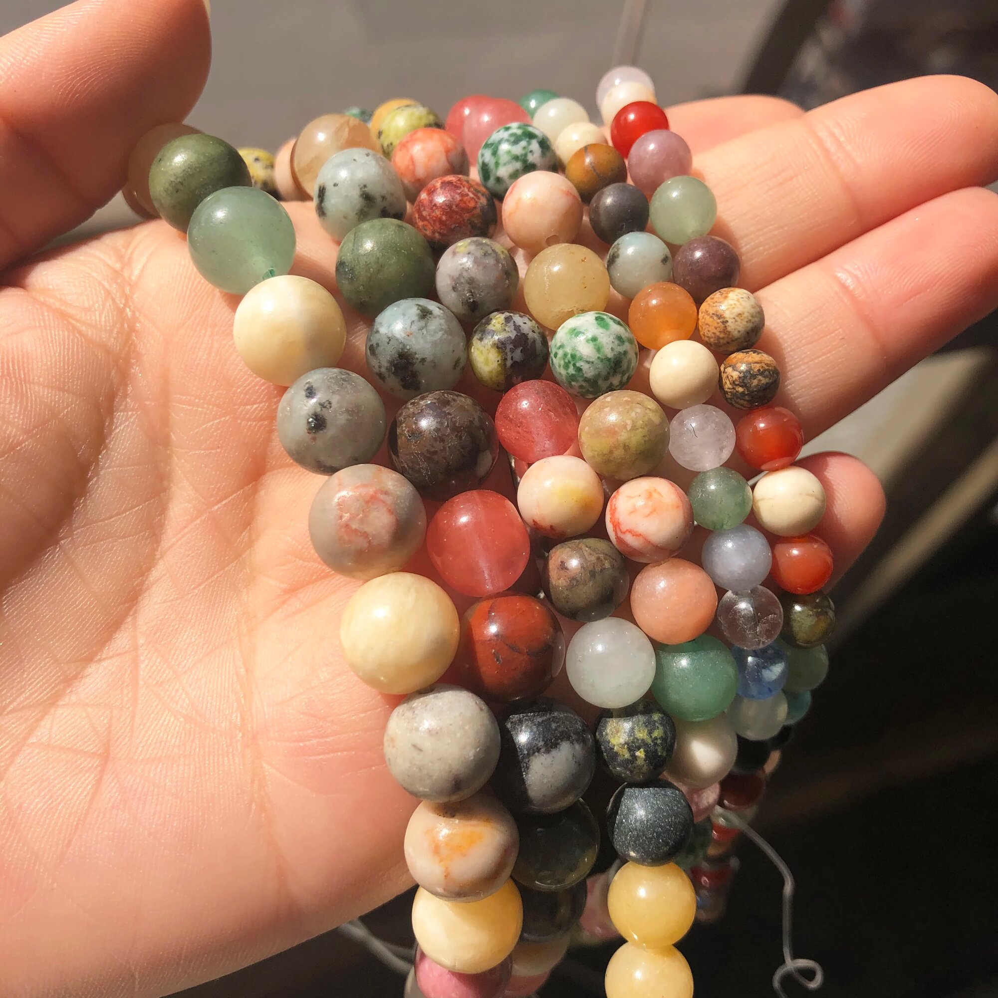 FORKCO камешки для браслетов 6mm 61pcs beads