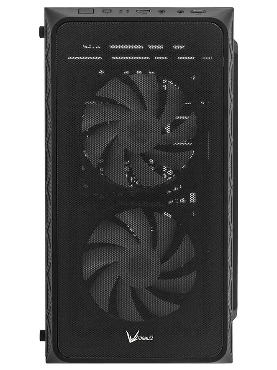 Корпус FORMULA Air Mesh G4 черный mATX 2x120mm 1xUSB2.0 1xUSB3.0