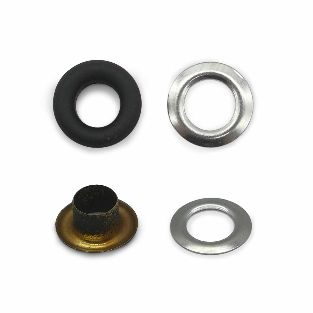 05 5161/02 Люверс d-5мм цв. металл/ цв. эмаль, черный матовый BIG