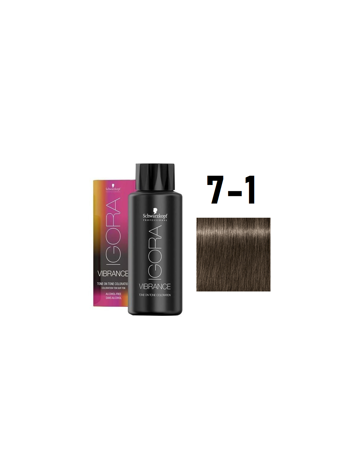 Schwarzkopf Professional Schwarzkopf Igora Vibrance 7-1 - Краситель тон-в-тон средний русый сандре 60 мл
