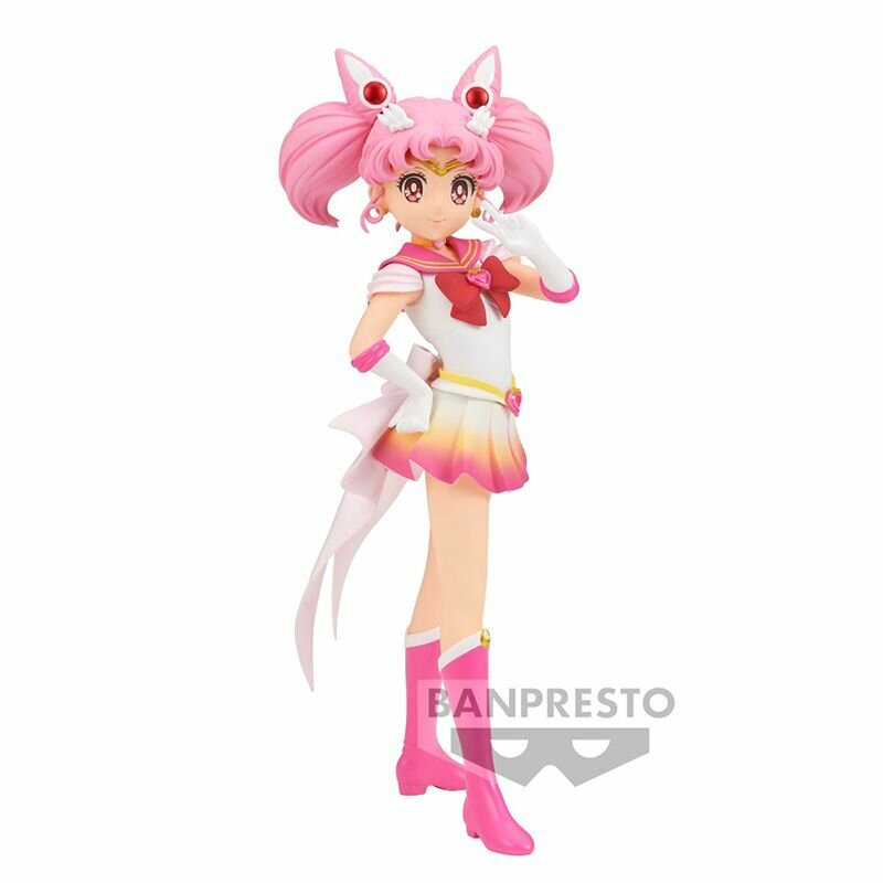 Фигурка Banpresto Красавица-воин Сейлор Мун SUPER SAILOR CHIBI MOON Chibiusa 17см ПВХ Аниме Модель Коллекция игрушки