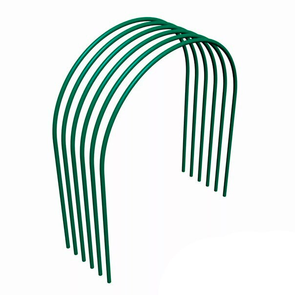 Дуги парниковые, для парников, металл, диаметр 10мм, длина 2м, комплект 6шт