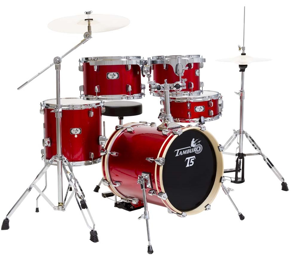 TAMBURO T5NCR22BRDSK - ударная установка, цвет Bright Red Sparkle