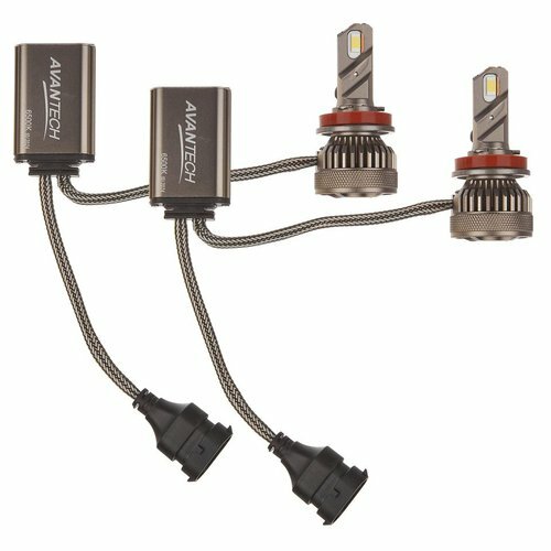 Лампа светодиодная LED Avantech H9 12V 45W, 6500К 4500lm (комплект 2 шт.) Avantech ALB0945W